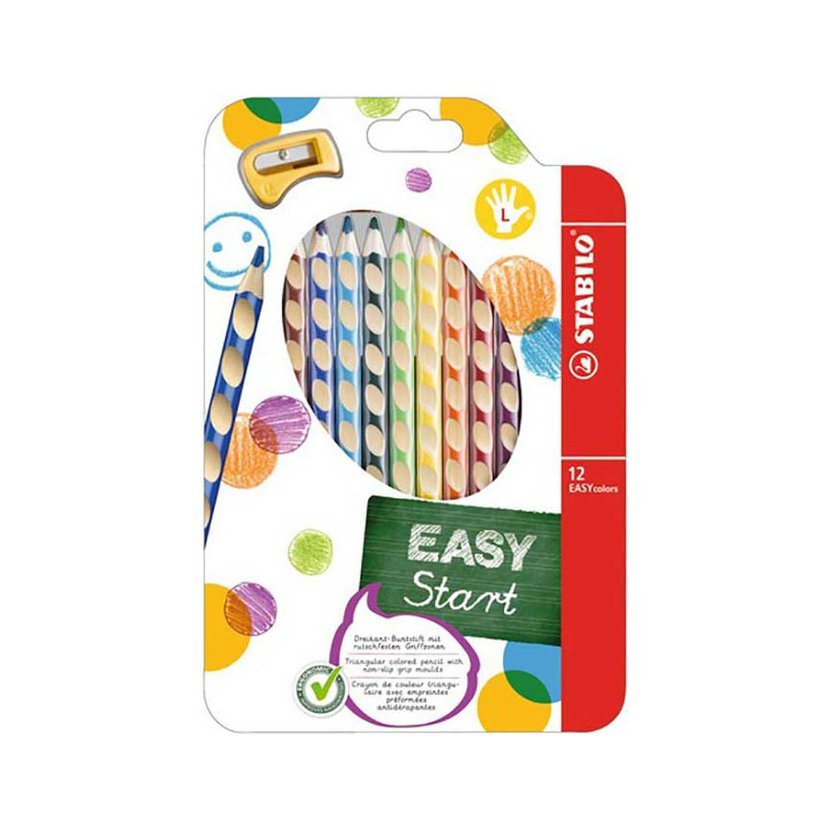 Pastelky STABILO EASYcolors pro leváky, 12 ks | McPen papírnictví | E ...
